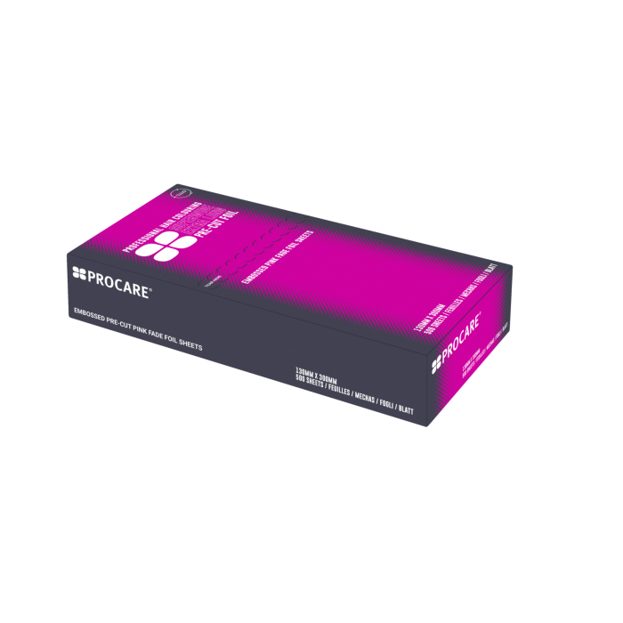 Procare Superwide Extra Long Pre-Cut Foil Embossed Pink 130mm x 300mm ...